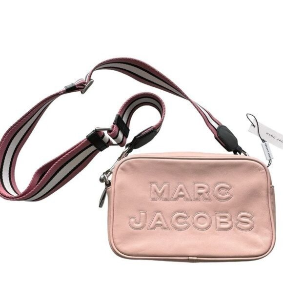 Marc Jacobs | Bags | Marc Jacobs Flash Peach Whip Smooth Leather Logo ...